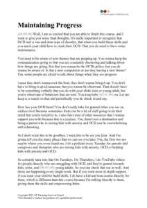 Maintaining Progress | AT Parenting Community